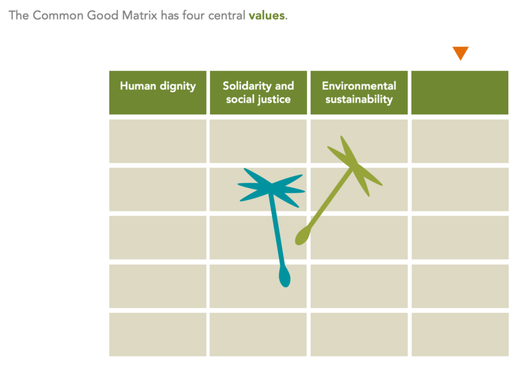 Common Good Matrix - Economy for the common good